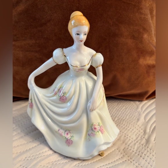 Accents | Vintage Porcelain Girl Figurine Wearing Beautiful Victorian ...